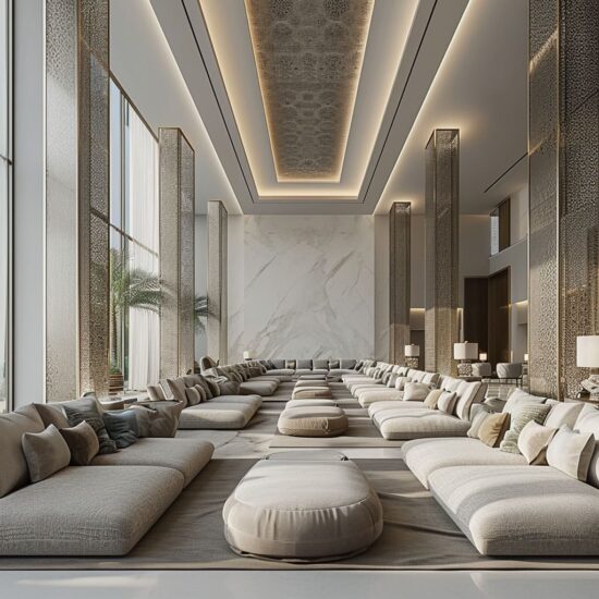 Modern Arabic Majlis Interior Design in Dubai | Amitis